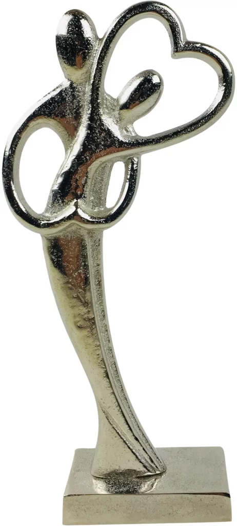 EagleWiz Entwined Couple Silver Curved Figure | EagleWiz