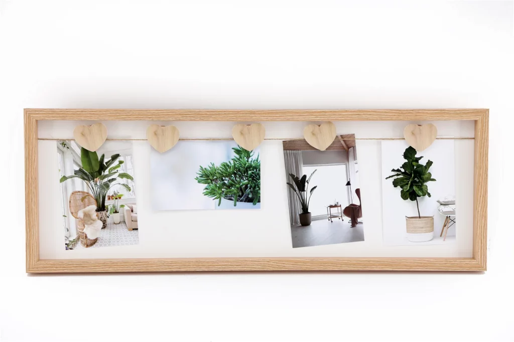 Five Heart Peg Photo Frame 62cm | EagleWiz
