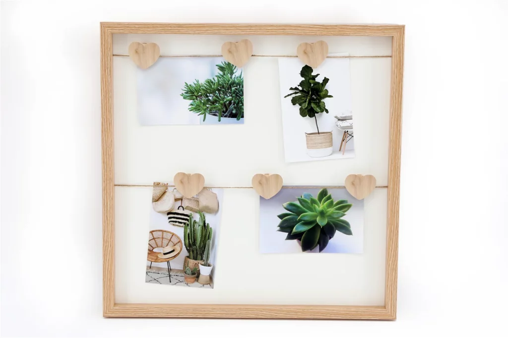Six Heart Peg Photo Frame 42cm | EagleWiz